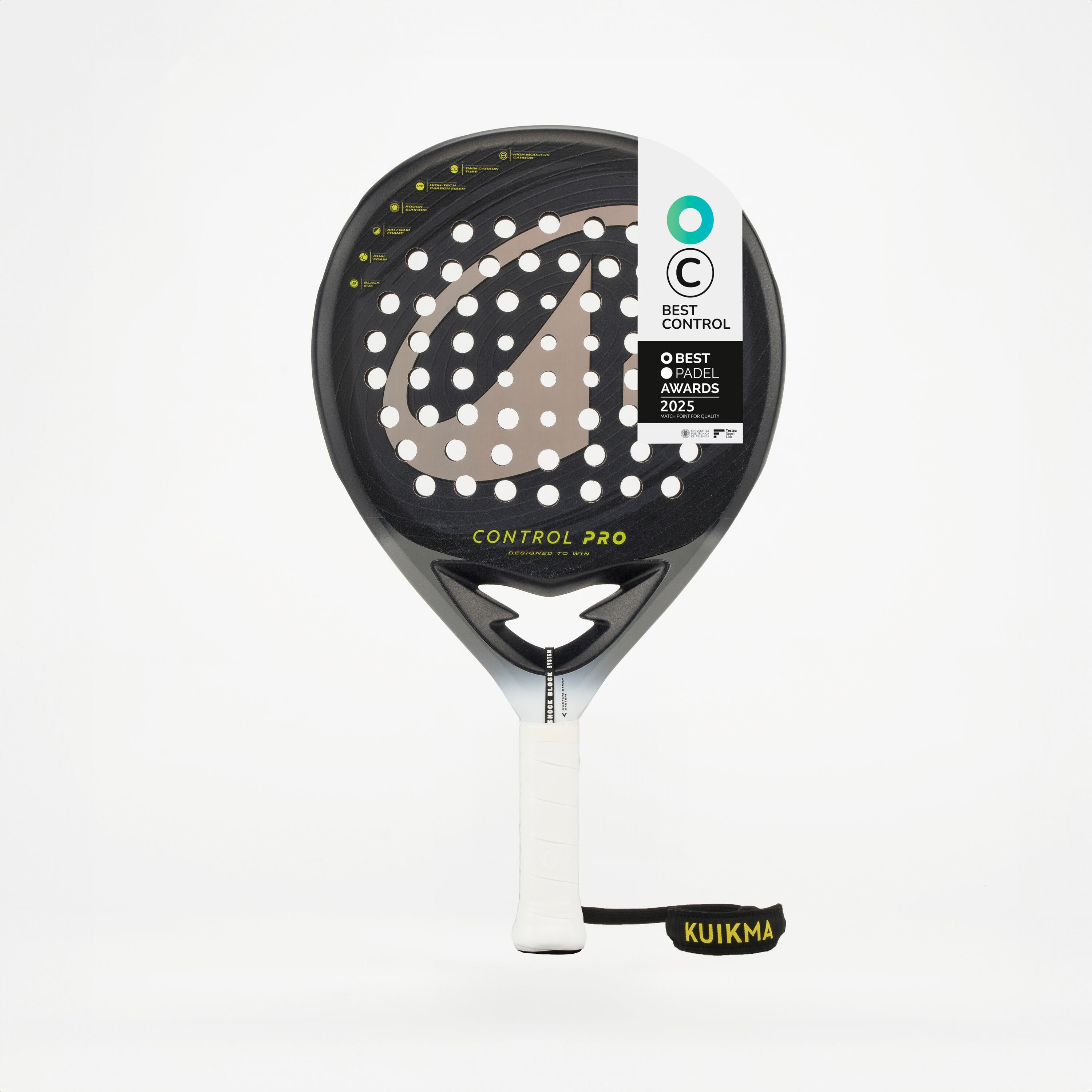 Adult Padel Racket Control Pro with Custom Strap System– DecathlonProSA