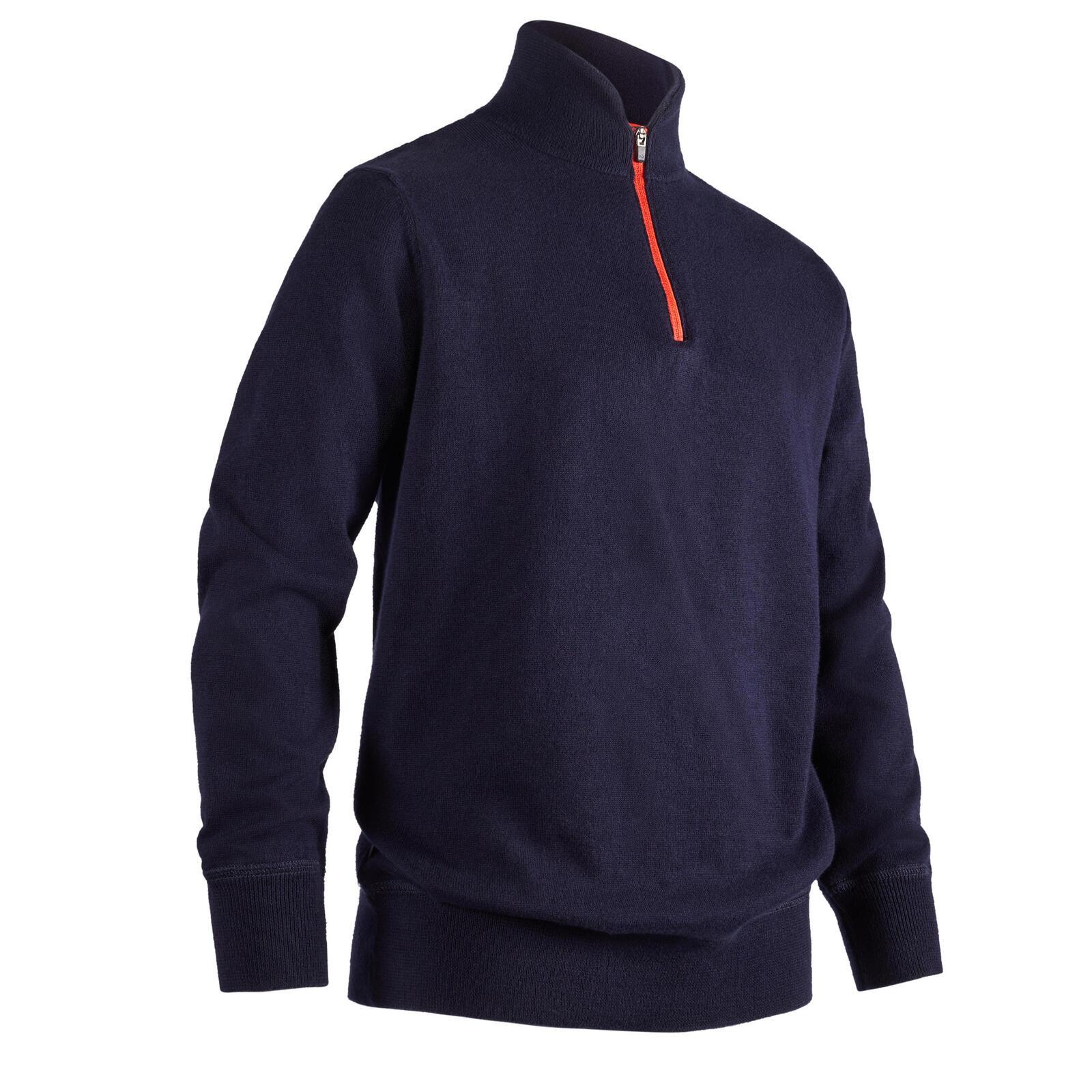 PULLOVER WINDSTOPPER DARK BLUE JUNIOR– DecathlonProSA