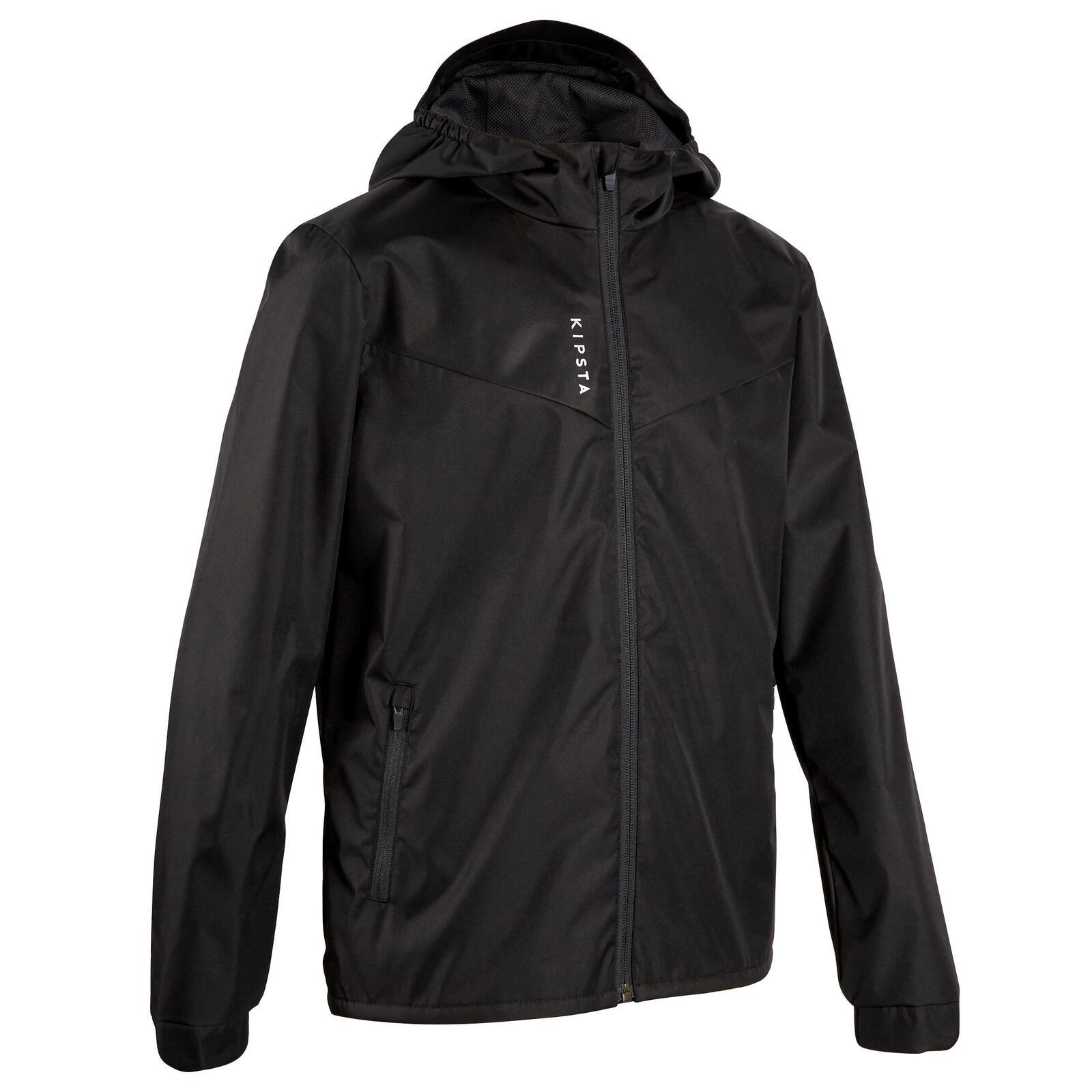RAIN JACKET T500 JR NEW BLACK– DecathlonProSA