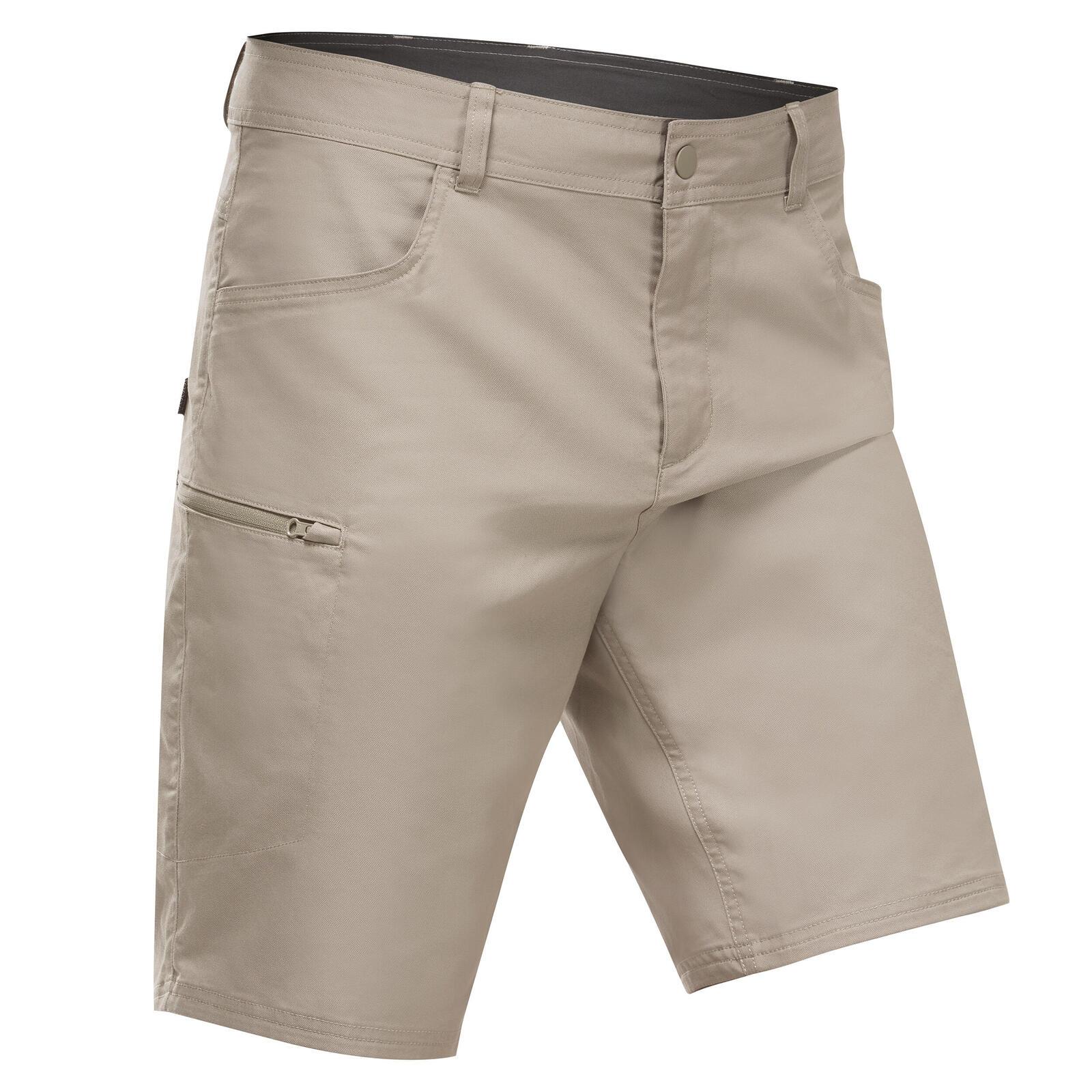 SHORT NH500 REGULAR BEIGE MAN– DecathlonProSA